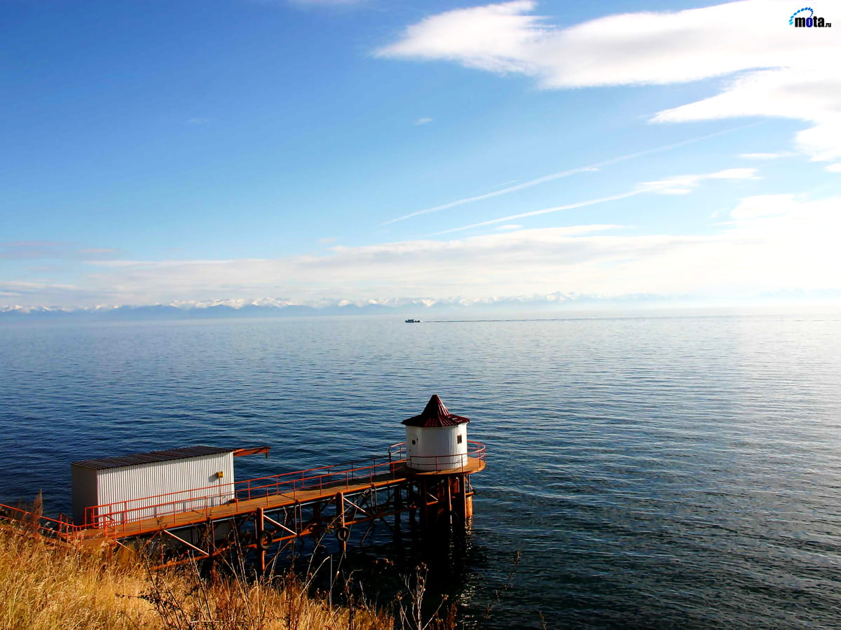 Tela de fundo para pc Farol, Mar, Horizonte | Baixar Grátis