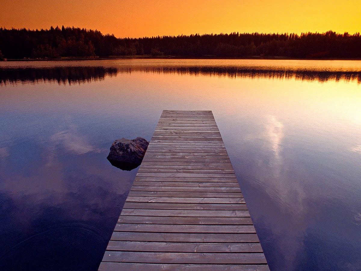 Wallpaper Pôr Do Sol, Natureza, Reflexão | Baixar Grátis