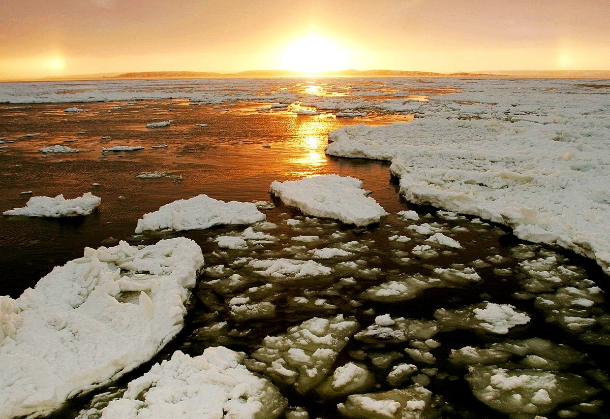 Imagem para fundo de tela Sol, Neve, Horizonte | Download Grátis